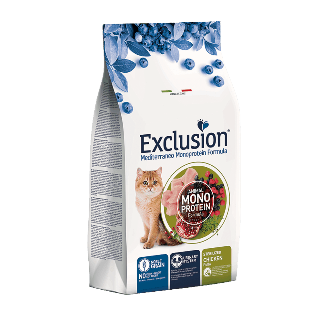 Exclusion Mediterraneo Monoprotein Sterilized Pollo