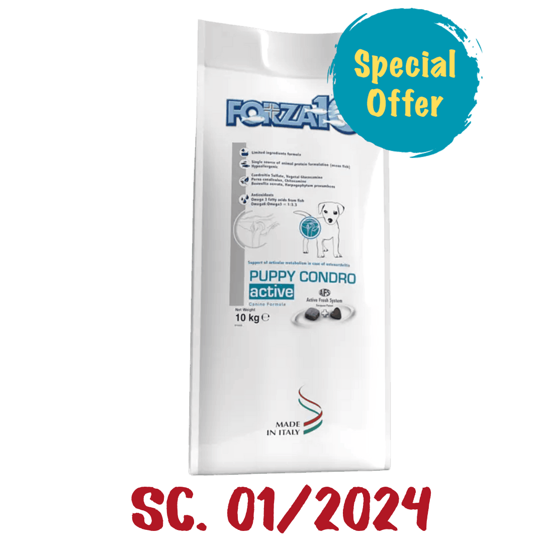 Super Promo - Forza 10 Active Puppy Condro 10kg (Scadenza 01-2024) - lallohallo.com