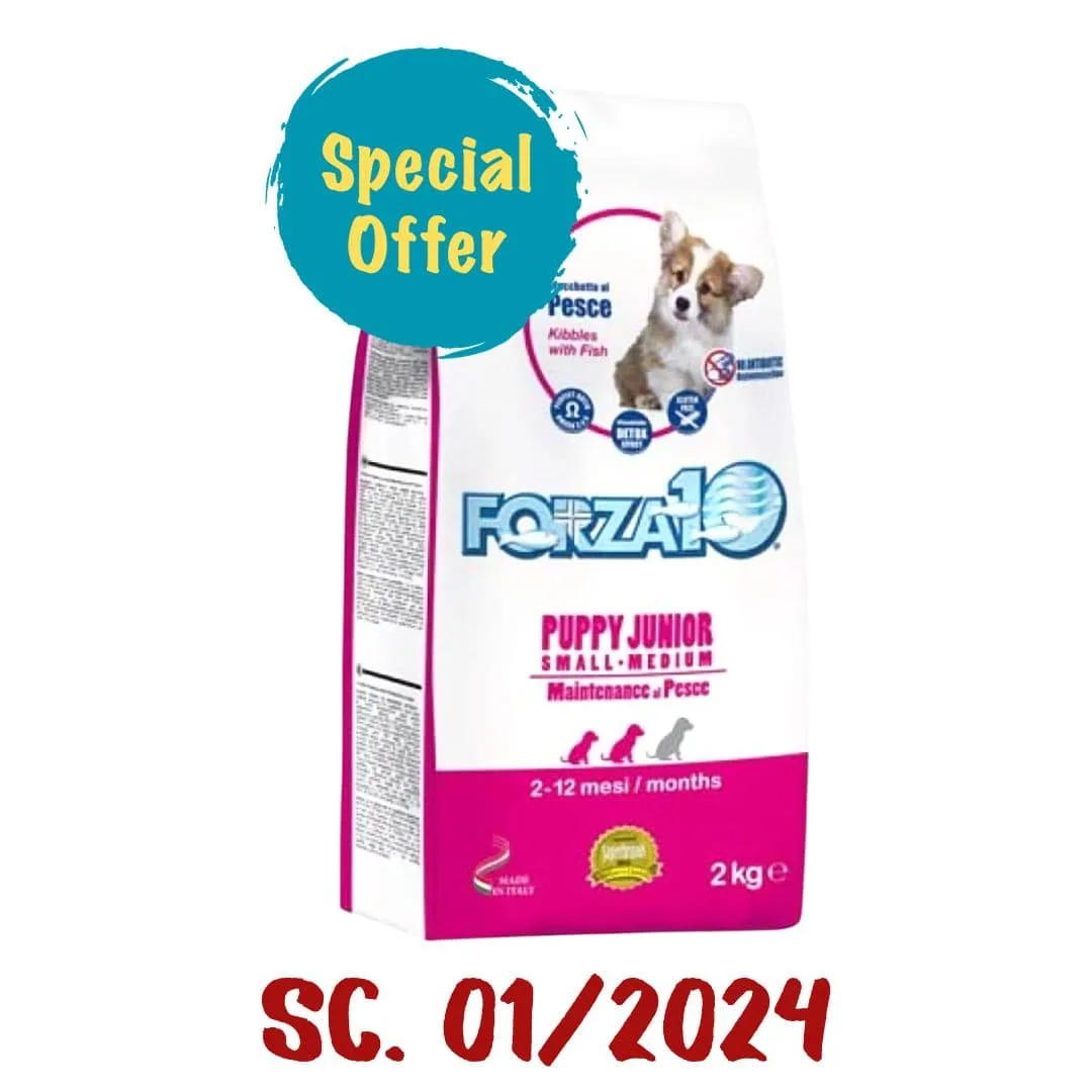 Super Promo - Forza10 Maintenance Puppy Junior Small Medium Pesce 2 kg (Scadenza 01-2024 ...