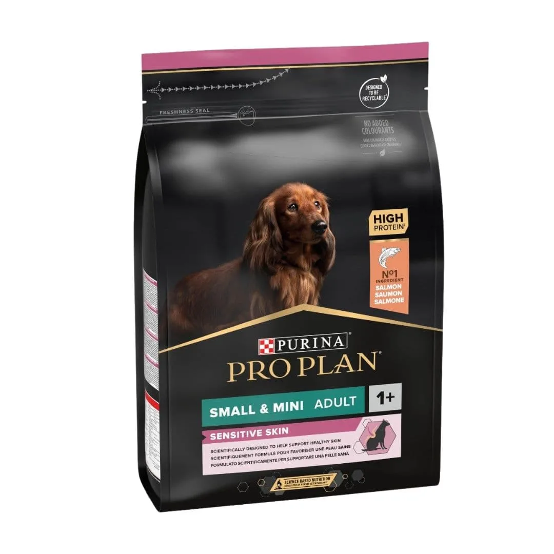 Purina Pro Plan Small and Mini Adult Sensitive Skin 3kg - lallohallo.com