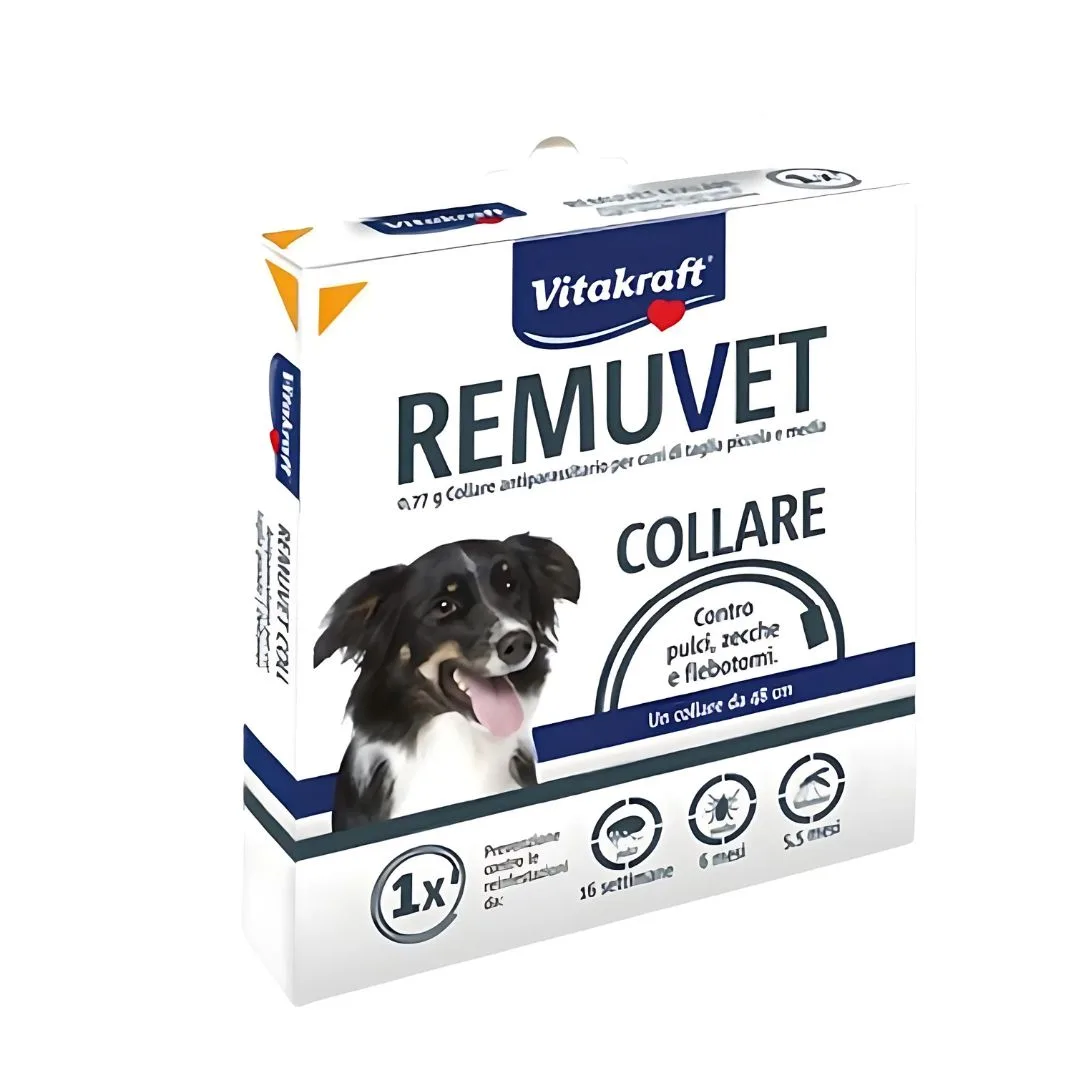 Vitakraft Remuvet Collare Antiparassitario per Cani di piccola taglia e ...